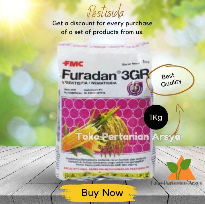 Furadan 3GR 1 Kg Akarisida / Nematisida / Insektisida Sistemik Pembasmi ...