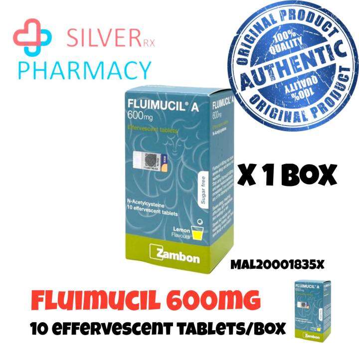 Fluimucil A 600mg Effervescent Tablets lemon flavour | Lazada