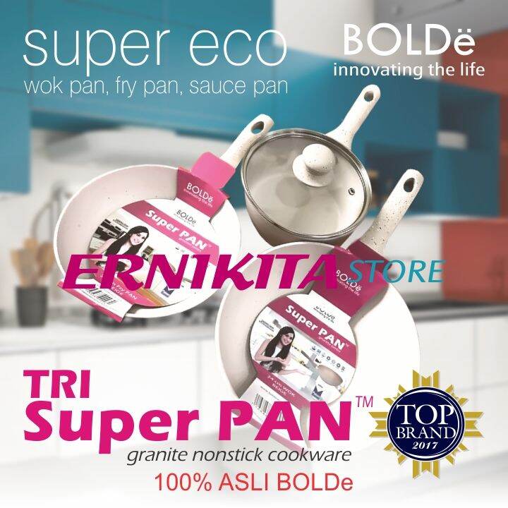 BOLDe COOKWARE SET - Super Pan Granite Coating Series | Lazada Indonesia