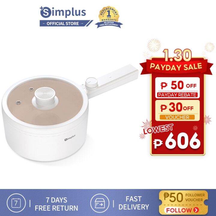 Simplus Rice cooker1.5L Multi-Functional Electric Cooker Real Non Stick ...