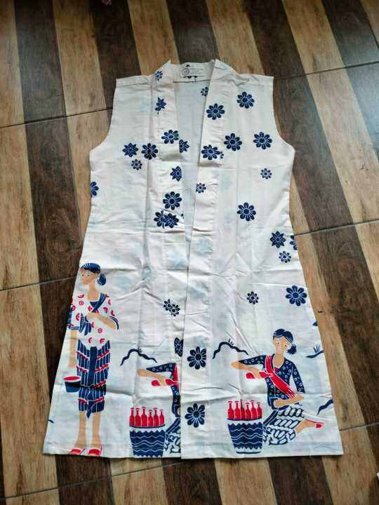 ROMPI OUTER VEST BATIK CAP DAN PRINT BERSAKU | Lazada Indonesia