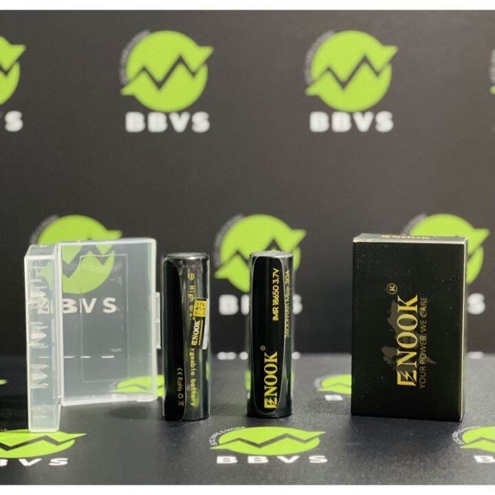 ENOOK 18650 3600mah 30A 3.7V with BATTERY CASE / AUTHENTIC / LEGIT ...