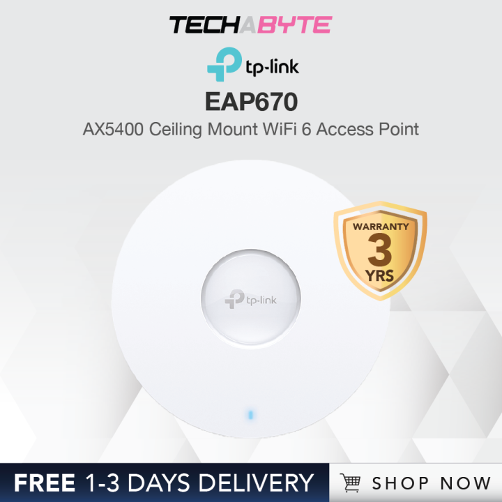 TP-Link EAP670 | AX5400 Ceiling Mount Dual-Band Wi-Fi 6 Access Point ...