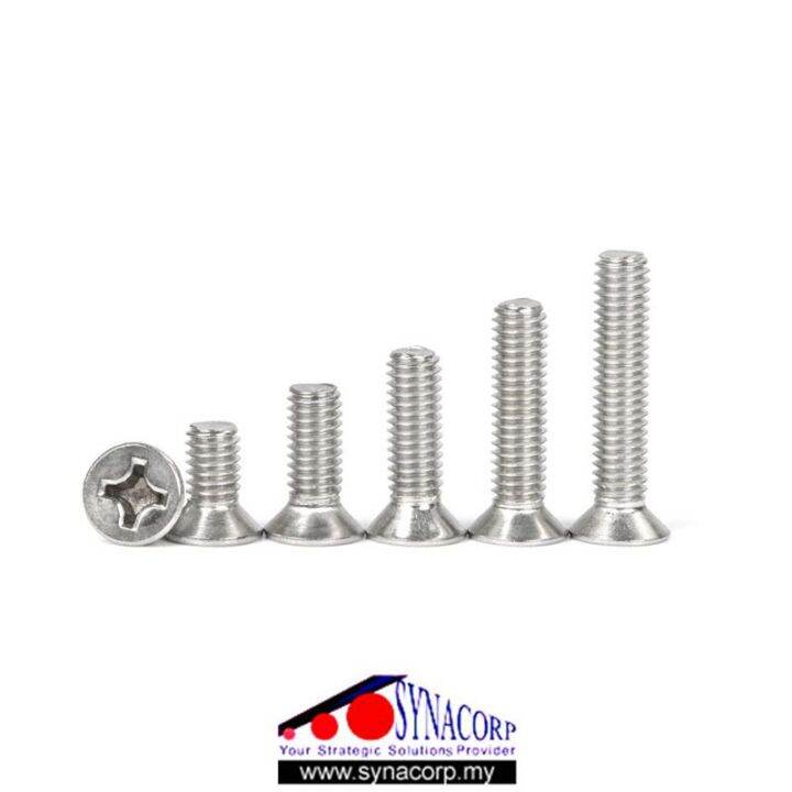 10PCS M3 Screw (CSK) Stainless Steel | Lazada