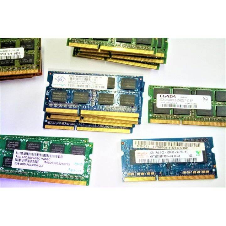 RAM DDR3 2gb for Laptop (Assorted Brand) Samsung Micron Elpida Hynix ...