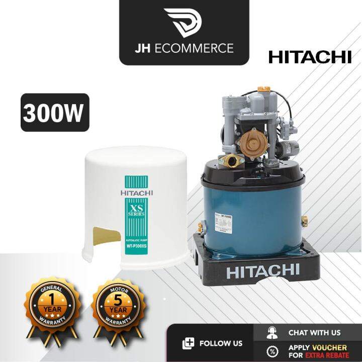 Hitachi Japan 300W Tank Type Shallow Well Water Pump WT-P300XS | Lazada
