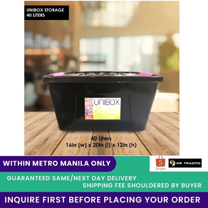 Unibox 40L Storage Box (Metro Manila only SF CO Buyer) | Lazada PH