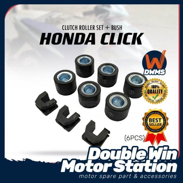 HONDA CLICK CLUTCH ROLLER SET + BUSH (6PCS) | Lazada