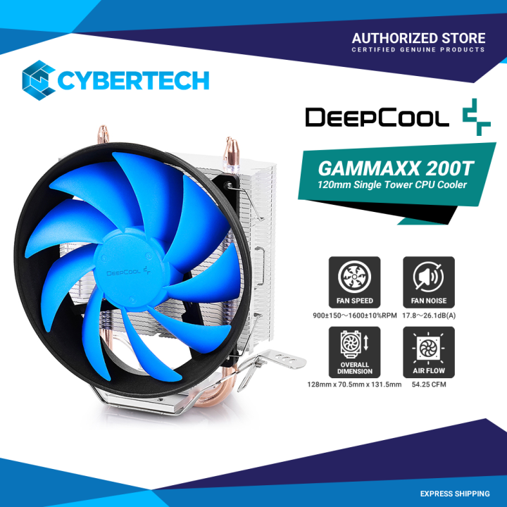 Deepcool Gammaxx 200T 12cm PWM Multi platform 100w Solution Cpu Cooler ...