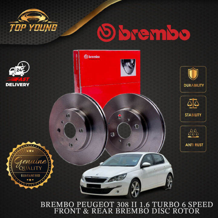 BREMBO PEUGEOT 308 II 1.6 TURBO 6 SPEED FRONT ( DEPAN ) & REAR ...