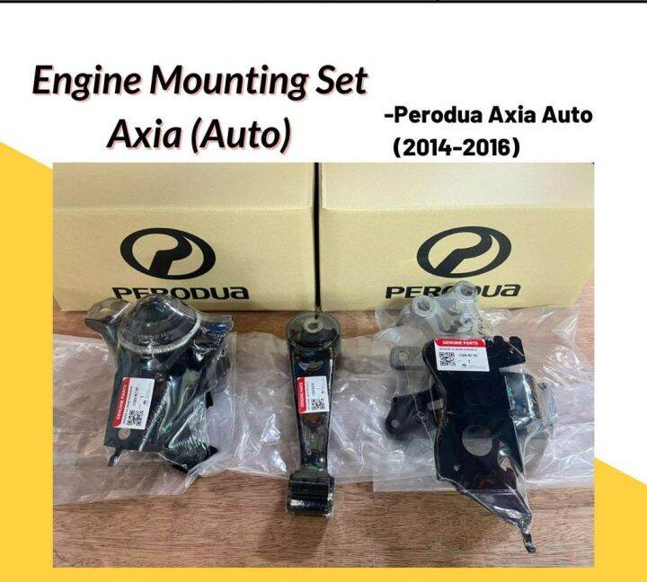 PERODUA AXIA ENGINE MOUNTING SET AUTO (2014-2016DEC) (3PCS) ORIGINAL ...