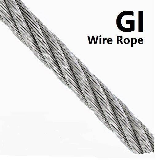 Galvanized WIRE ROPE 3mm 4mm 5mm 6mm 8mm 10mm 12mm - 10METERS | Lazada PH
