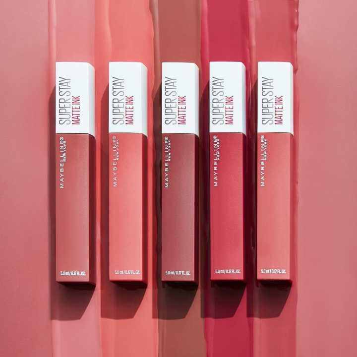 Maybelline Super Stay Matte Ink Lipcream CITY || Rogue Reds Edition ...