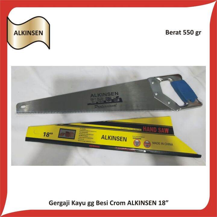 GERGAJI KAYU gagang BESI CROM ALKINSEN GERAJI GOROK 18 INCH | Lazada ...