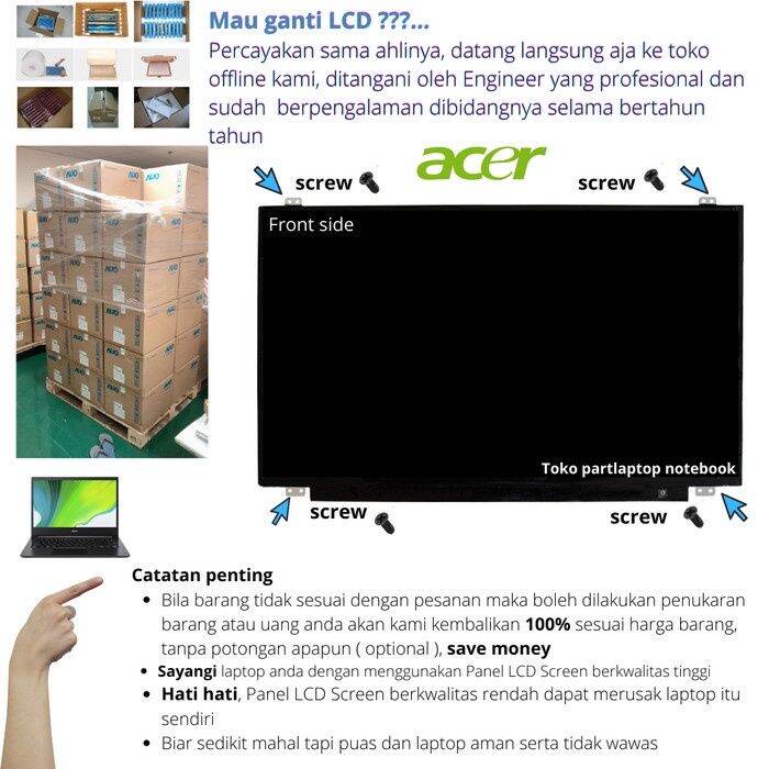 LCD laptop Acer Aspire E14 E5-475G new original | Lazada Indonesia