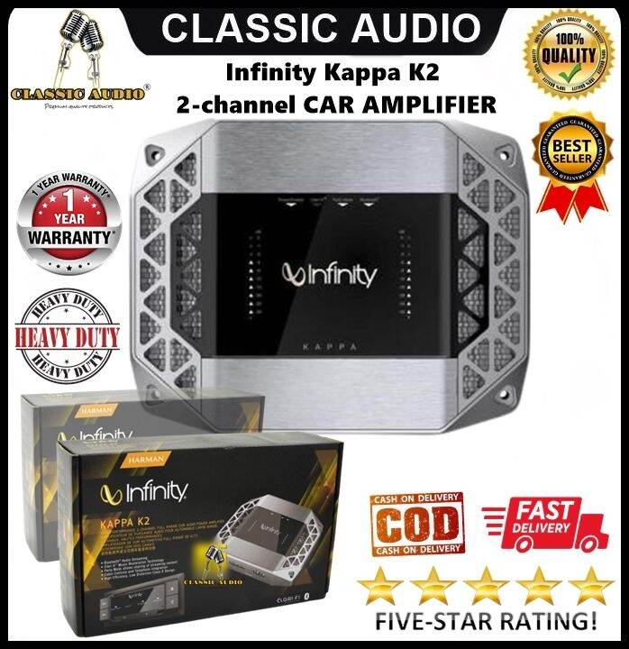 Classic Audio Car Amplifier Infinity Kappa K2 2-channel car amplifier ...