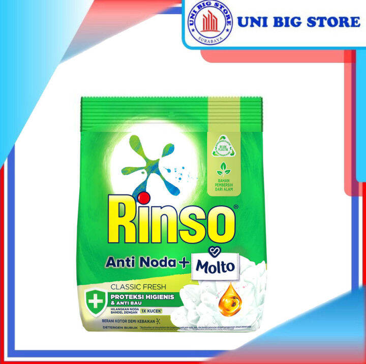 Rinso Molto Deterjen Classic Fresh Anti Noda 770 gr Detergen Bubuk ...