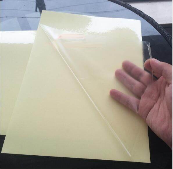 kertas sticker stiker transparan glossy tahan air bisa semua printer ...