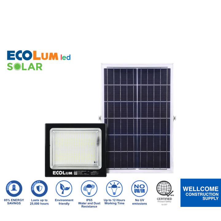 Ecolum Solar LED Floodlight | Lazada PH