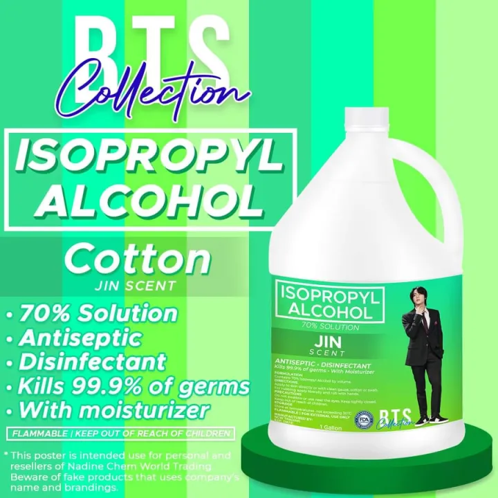 70% Isopropyl Alcohol BTS Collection Coton JIN Scent | Lazada PH