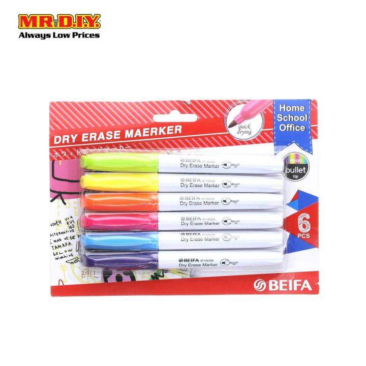 BEIFA White Board Marker (6 pcs) | Lazada