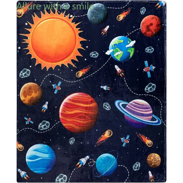 Ccov Solar System Hug Blanket, Oversized Outer Space Blanket, Suitable ...