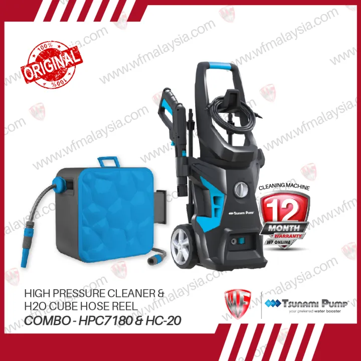 Tsunami Combo Set HPC7180 High Pressure Cleaner 2200W 170Bar & HC-20 ...