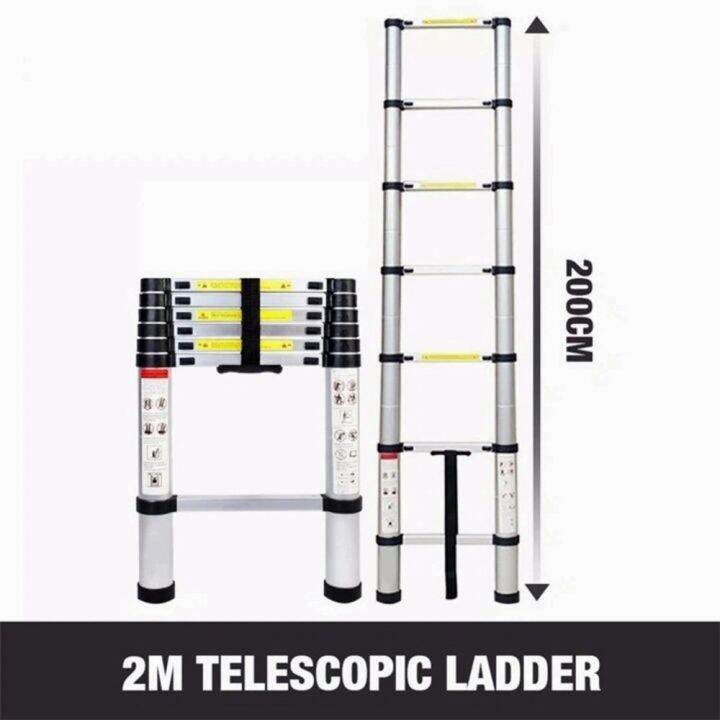 BB-2M Aluminum Telescopic Ladder Extension Tall Multi Purpose[BB-1272 ...