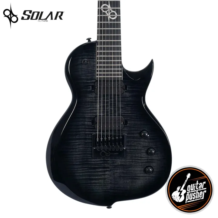 Solar Guitars GF1.7 7-String Singlecut Electric Guitar with Evertune ...