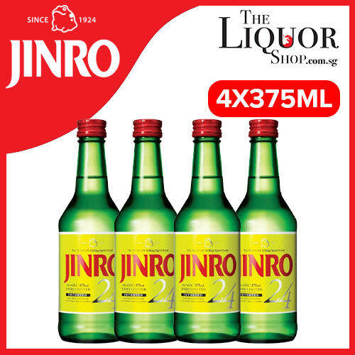 Bundle of 4 Bottles Jinro Soju 24 ABV 24% 375ml | Lazada Singapore
