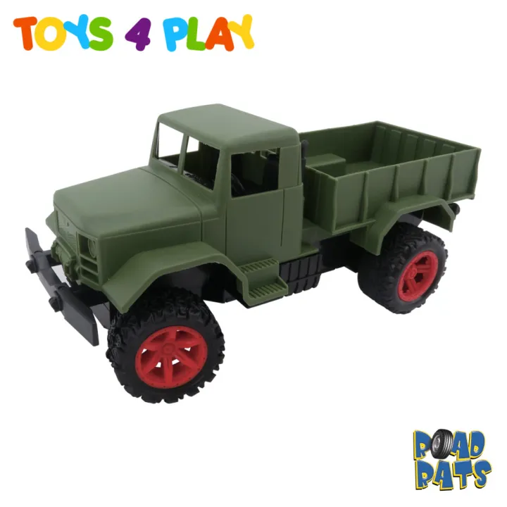 Road Rats R/C Mini Military Truck - Green (3.7 volts Rechargeable ...