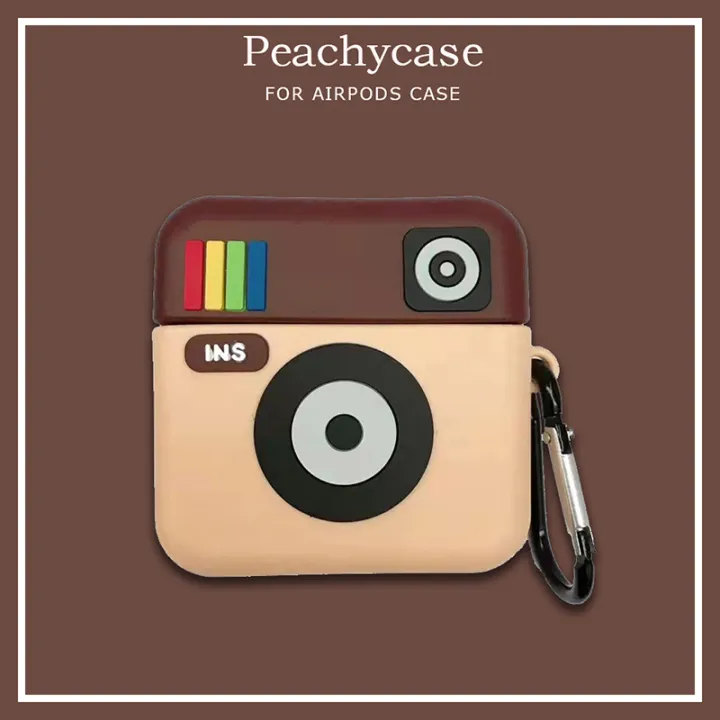 Funny INS Camera Airpods 2 Pro Air Pod 3 Protection Case with Key Chain ...