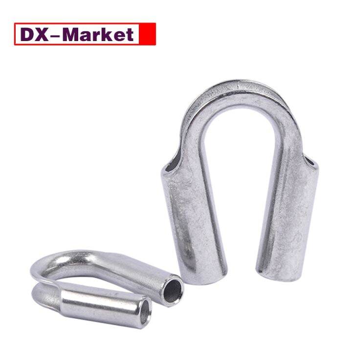 Wire Rope Thimbles Aluminum Sleeves Clips 200 Pcs For Wire Rope 2mm ...