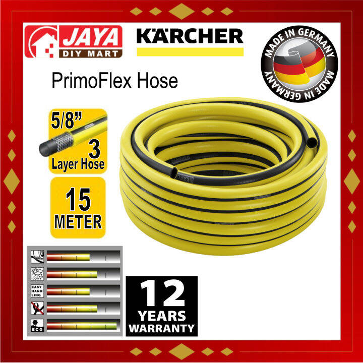 KARCHER 26452980 SCHLAUCH PRIMOFLEX HIGH QUALITY HOSE 5/8"x15 METER ...