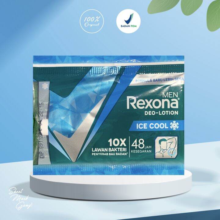 Rexona Men Deo Lotion 12 Sachet - Rexona Men Ice Cool 9gr- Lawan ...