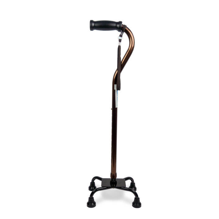 Bion Quad Cane Walking Stick Narrow Base | Wide Base Anti-slip Rubber ...