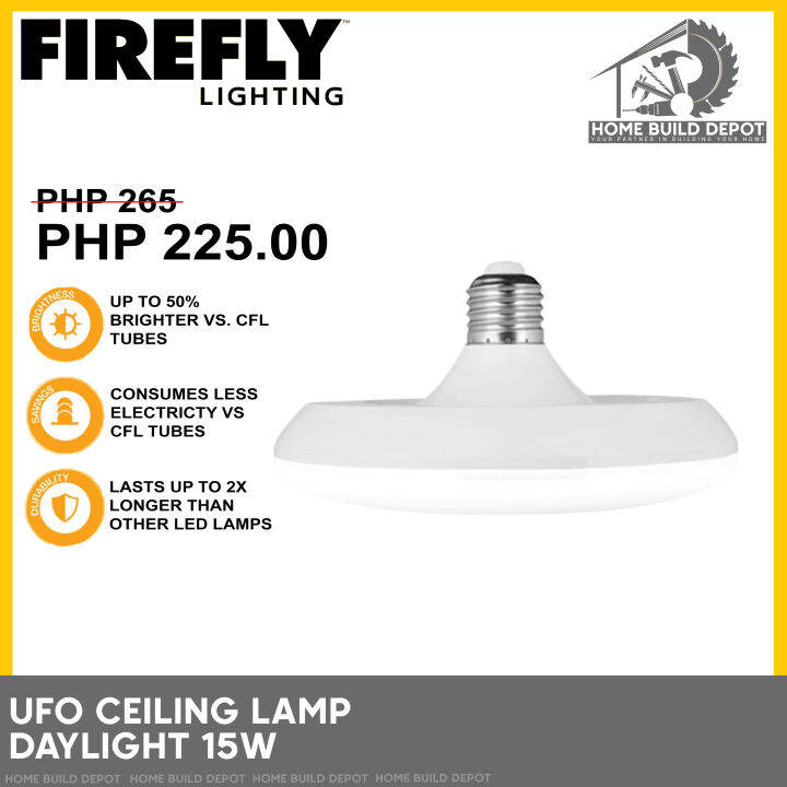 FIREFLY UFO CEILING LAMP DAYLIGHT AND TRI-COLOR | Lazada PH