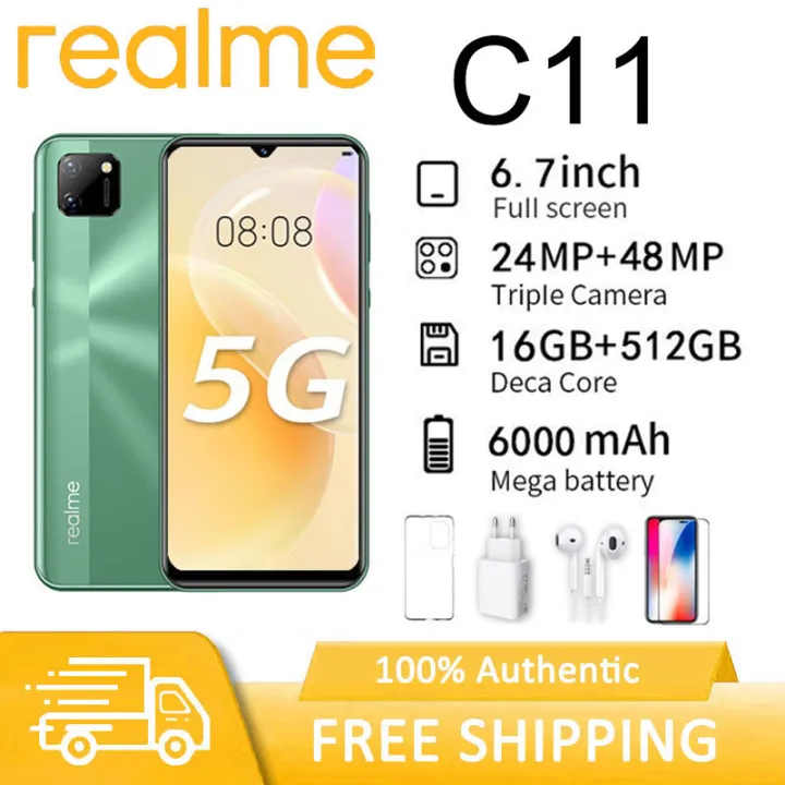 Realme C11 original Smartphone 6.7inch android phone 16+512G cellphone ...