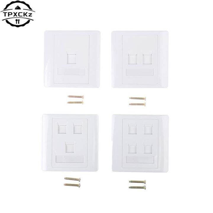 86 Type Computer Socket Panel CAT5E Network Module RJ45 Cable Interface ...