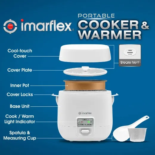Imarflex Portable Cooker & Warmer IRJ-60T/BR Brown | Lazada PH