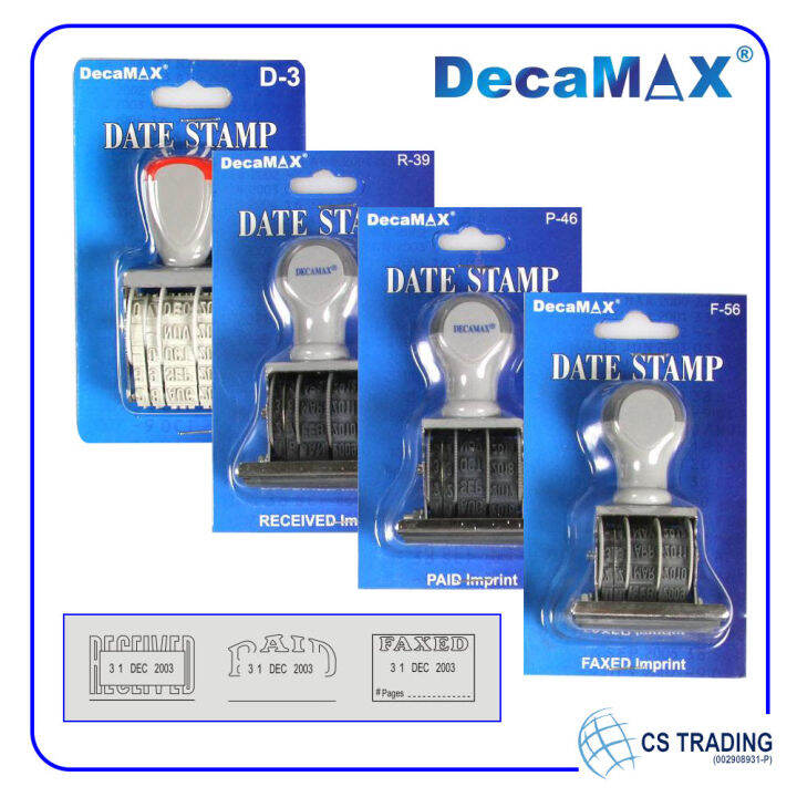 Decamax Date Stamp D3-5mm D4-4mm | Lazada