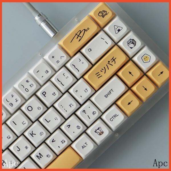 keycap ไทย] Honey milk customized keycaps XDA height PBT 137key keycap ...
