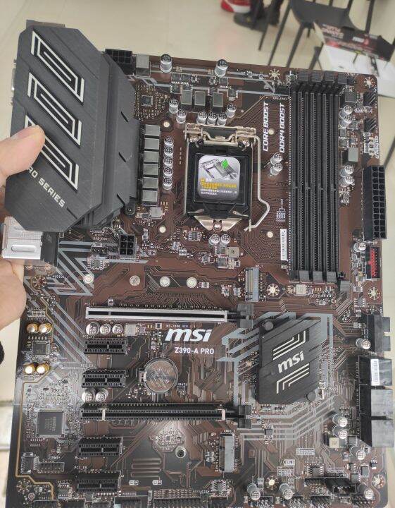 MSI Z390-A PRO เมนบอร์ดการทำเหมืองแร่ DDR4 LGA 1151 6บอร์ดกราฟิก64GB ...