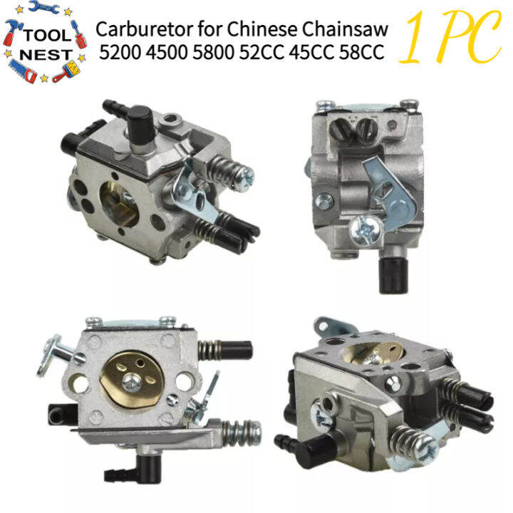 Tool Nest 1 PC New Carburetor For Chinese Chainsaw 5200 4500 5800 52CC 45CC 58CC Replacement ...