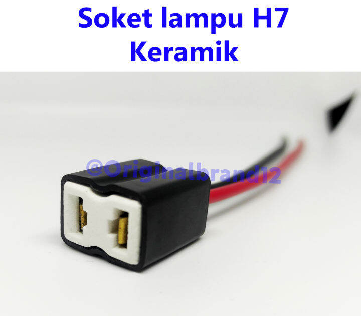PNP Socket soket lampu H7 lampu Keramik + kabel | Lazada Indonesia
