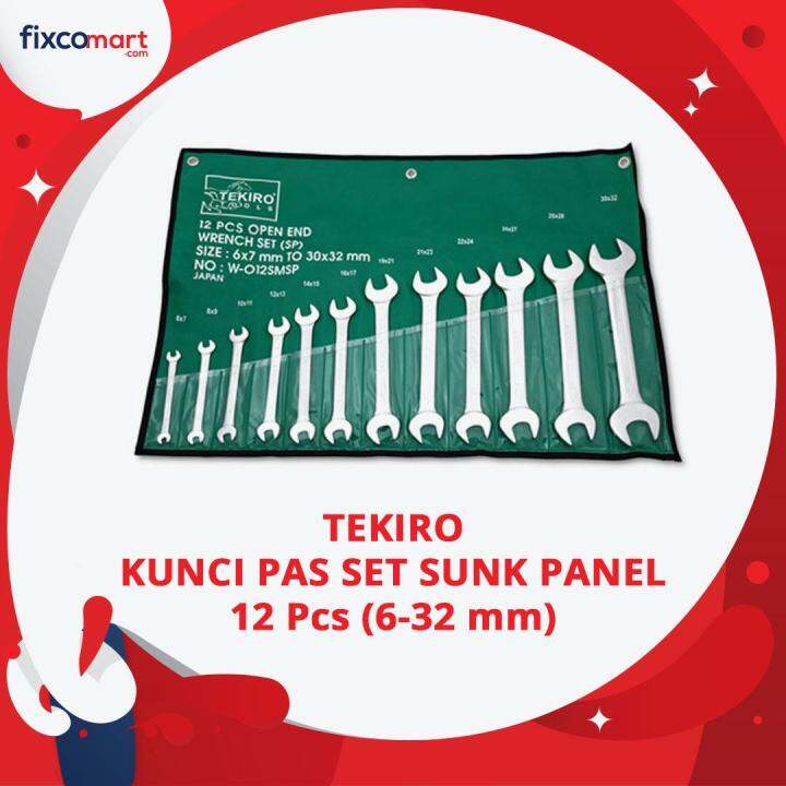 Tekiro Kunci Pas Set Sunk Panel 12 Pcs (6-32 mm) / Kunci Pas Tekiro ...