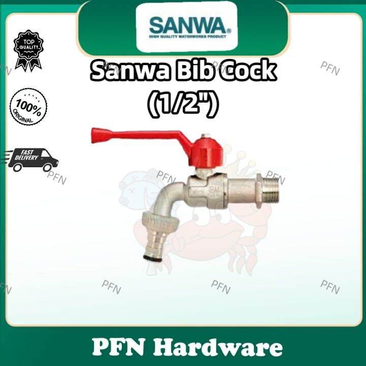 SANWA 1/2" Bib Cock With Quick Coupling Ball Tap with Hose Model CKT 15 💥READY STOCK💥 | Lazada