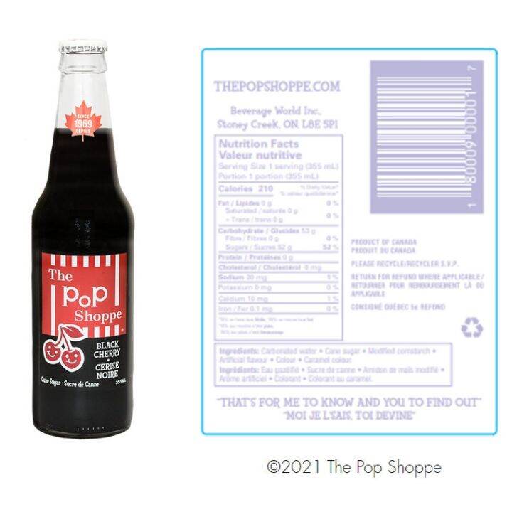 The Pop Shoppe® Premium Craft Sodas (Lime Ricky / Black Cherry / Cream ...