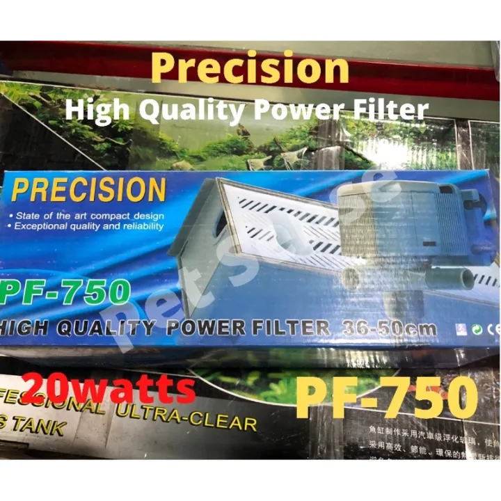 Precision PF-750 HIGH QUALITY AQUARIUM POWER FILTER- With FREE FILTER ...