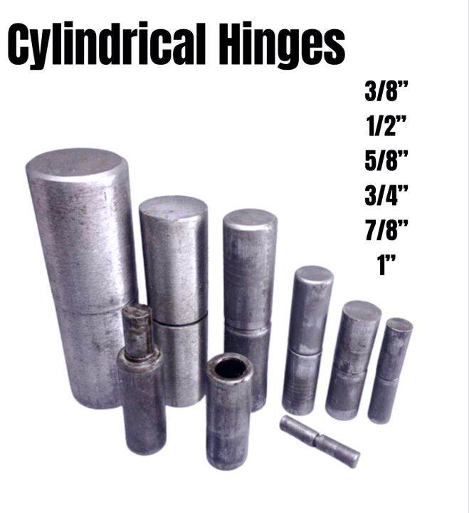 Cylindrical Hinges (per pcs) 3/8 1/2 5/8 3/4 1 inch steel door ...